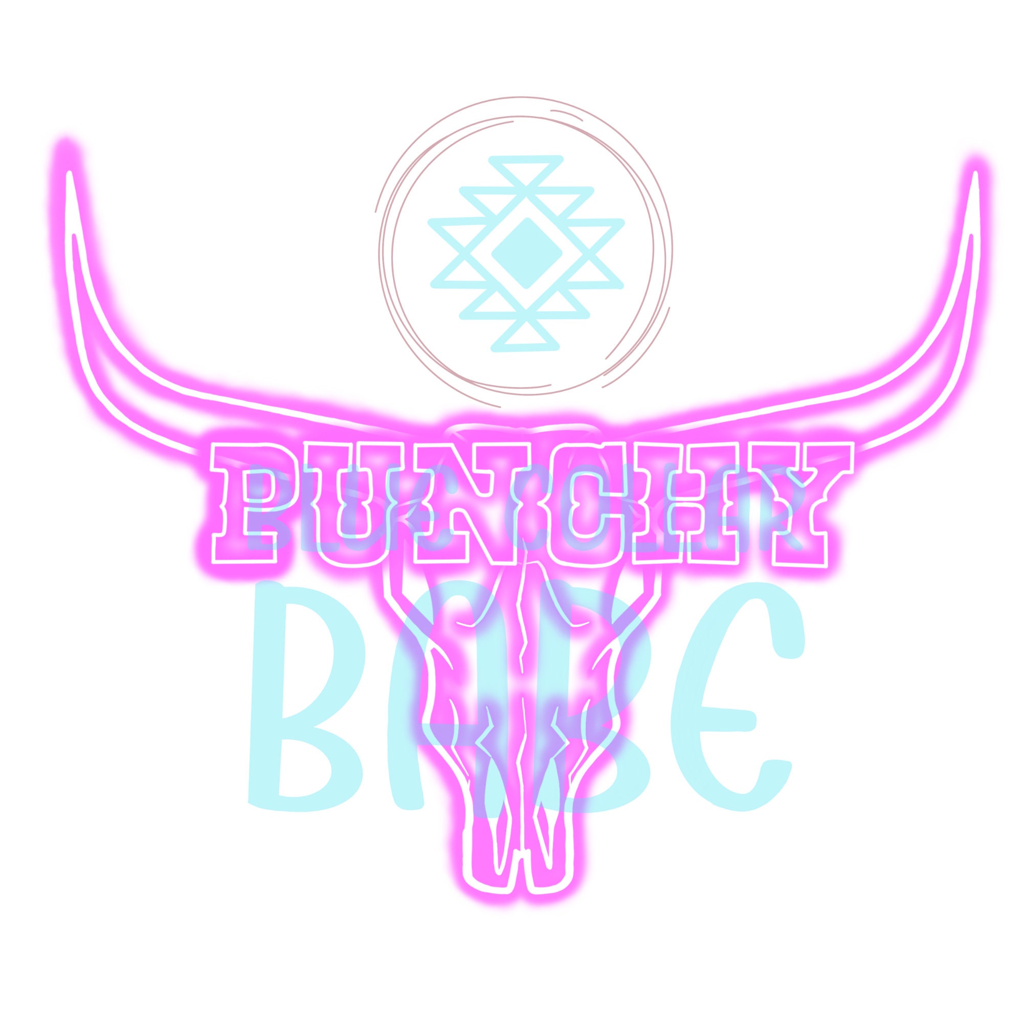 Punchy Pink Neon PNG Sublimation Western Rodeo Cowgirl Digital Download ...