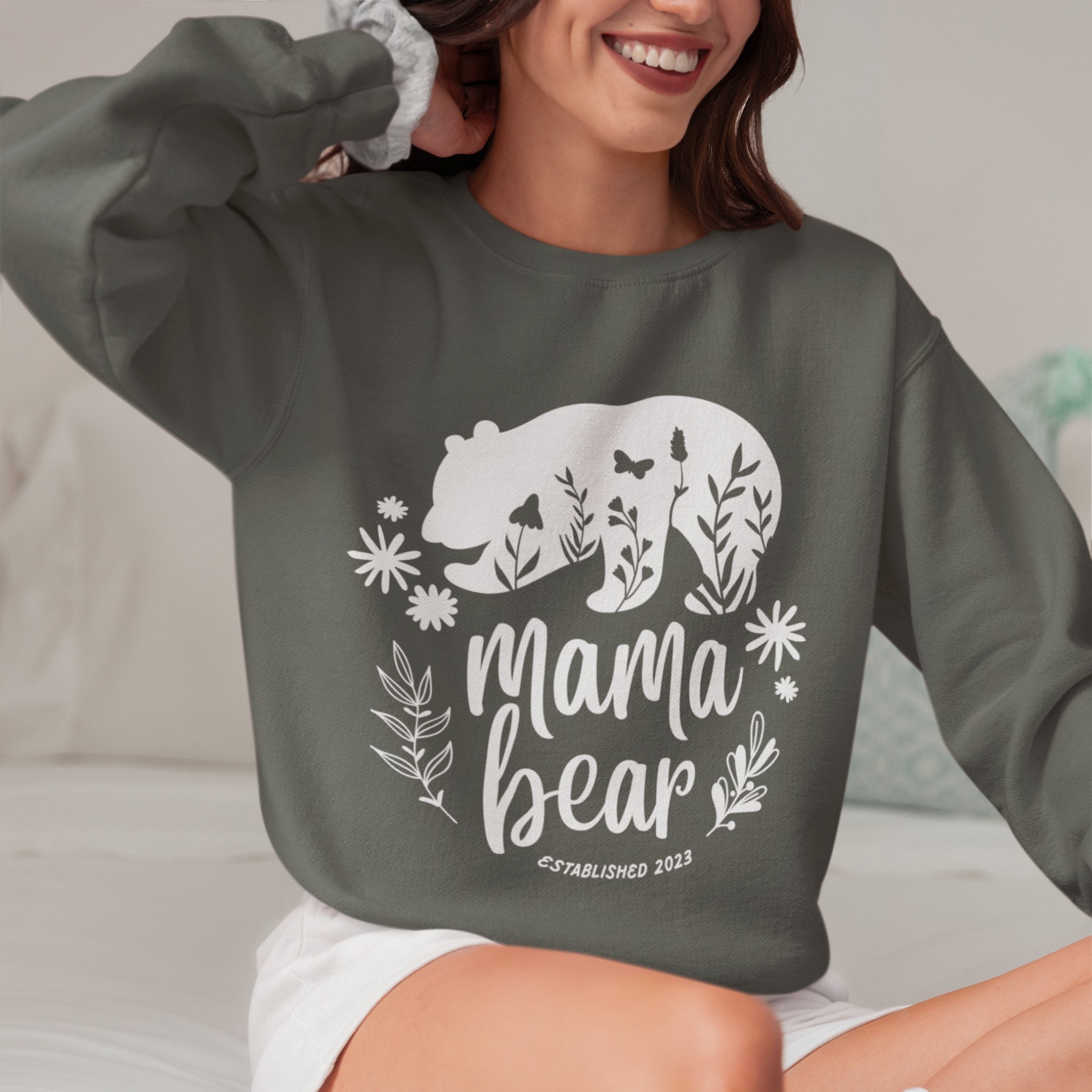 Custom Mama Bear Sweatshirt With Names Trendy Personalized Gift for ...
