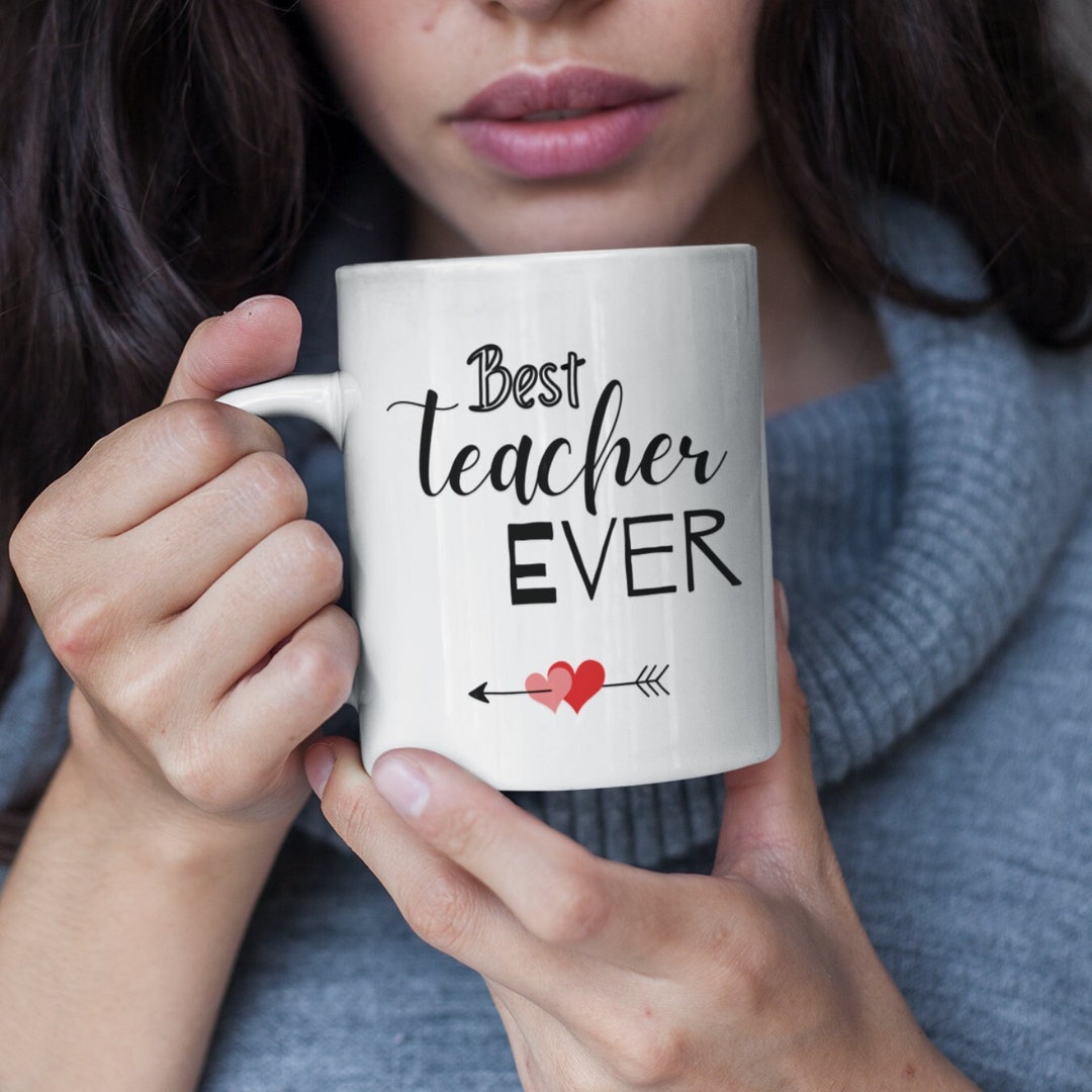 Teacher Appreciation Gift: Best Teacher Ever Mug, Ceramic Coffee Cup ...