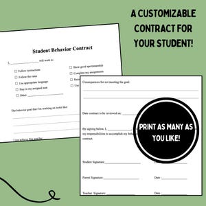 Behavior Chain Template, Behavior Management Printable, Digital ...