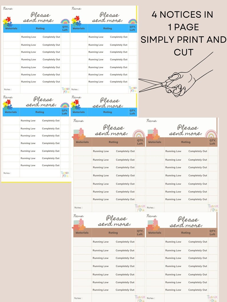 Daycare Supplies Tracking, Digital Daycare Inventory, Preschool ...