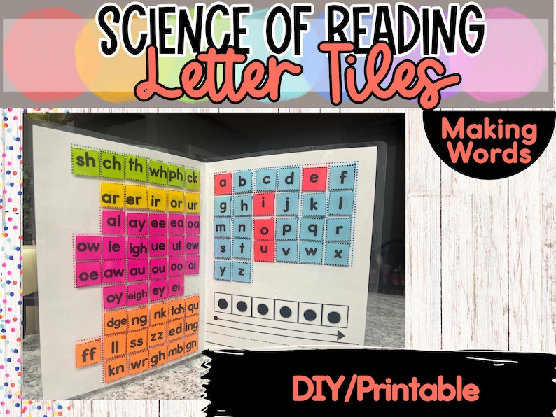 Printable Instant Download Word Mapping Mat With Letter Tiles for ...