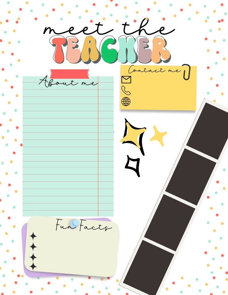 Meet the Teacher Template Editable Newsletter Back to School Printable ...
