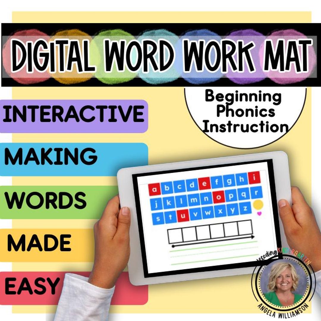 Word Making Digital Mat Beginner Phonics Instruction Word Building ...