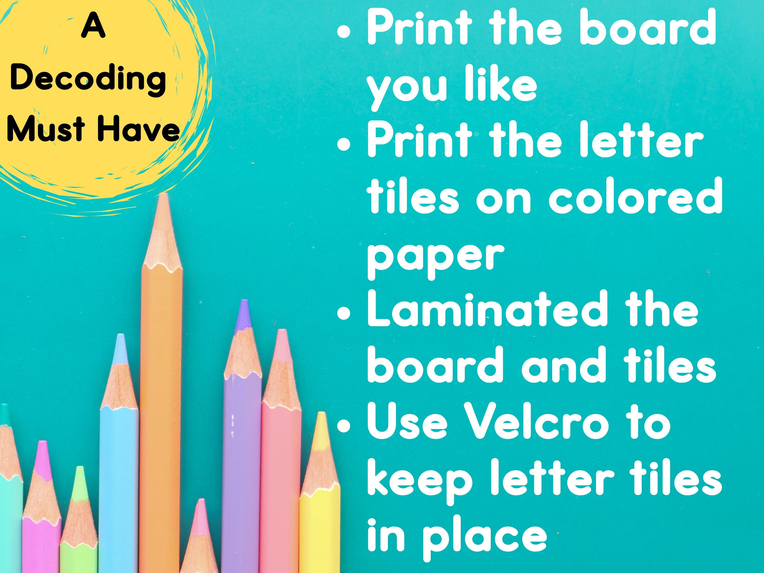 Printable Instant Download Word Mapping Mat With Letter Tiles for ...