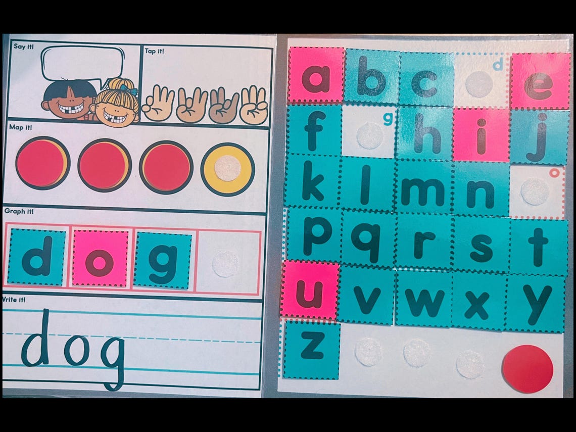 Printable Instant Download Word Mapping Mat With Letter Tiles for ...