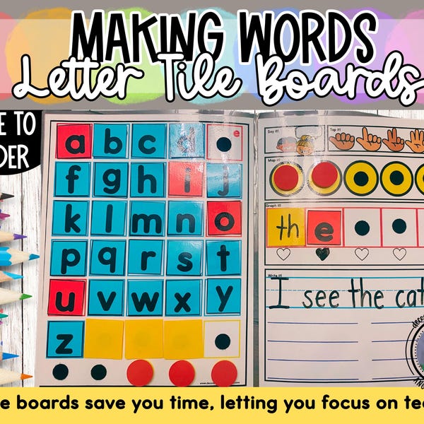 Ufli Word Work Mats - Etsy Canada