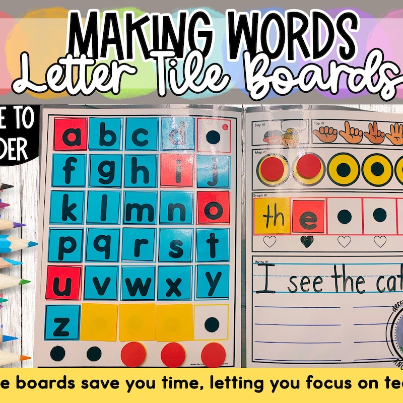 Ufli Word Work Mats - Etsy