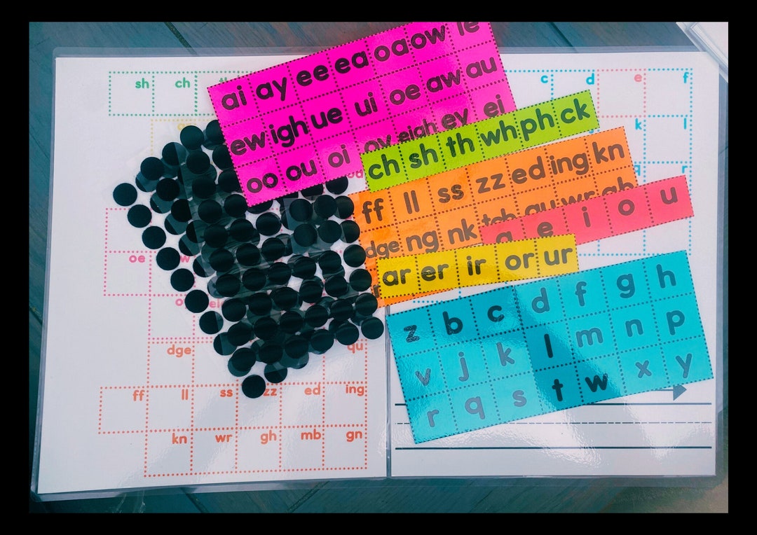 Letter Tile Board DIY Making Words Kit Build It Yourself Letter Tile ...