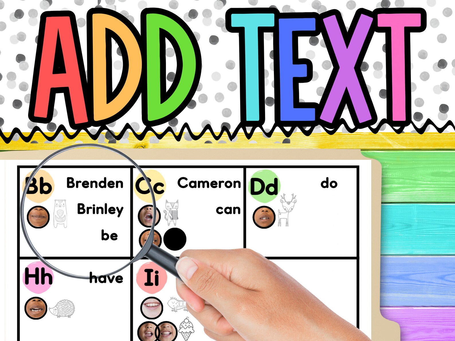 Alphabet Chart ABC Poster Phonics Sounds ABC Customize Individual Sound ...