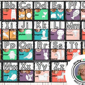 Alphabet Poster Classroom ABC Printable Decor Alphabet Sound Wall Mouth ...