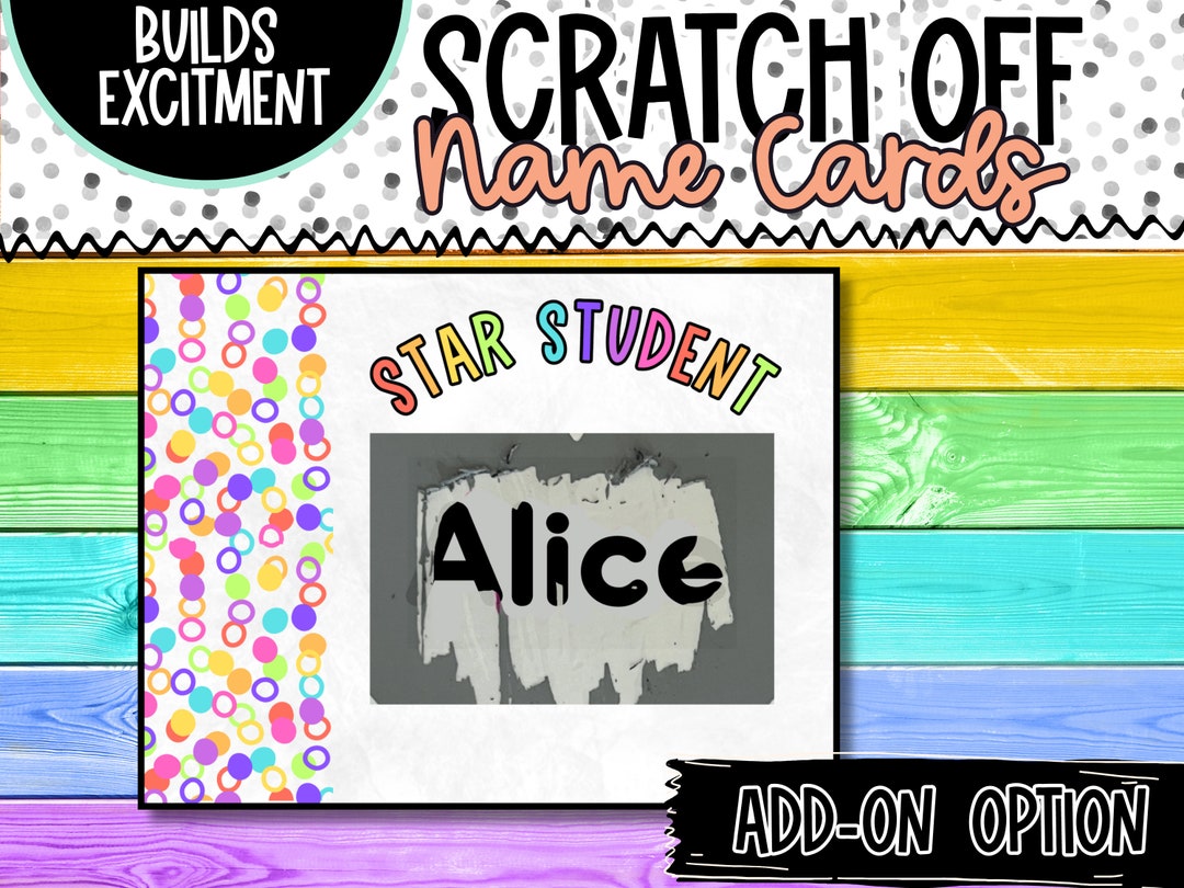 Scratch off Card Customize for Teachers Scratch off Postcards School ...