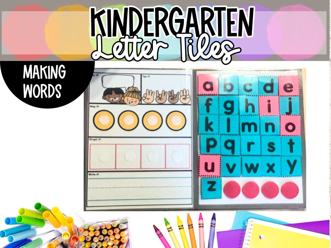 Word Work Letter Tile Board Word Word Mat Letter Blending Board ...