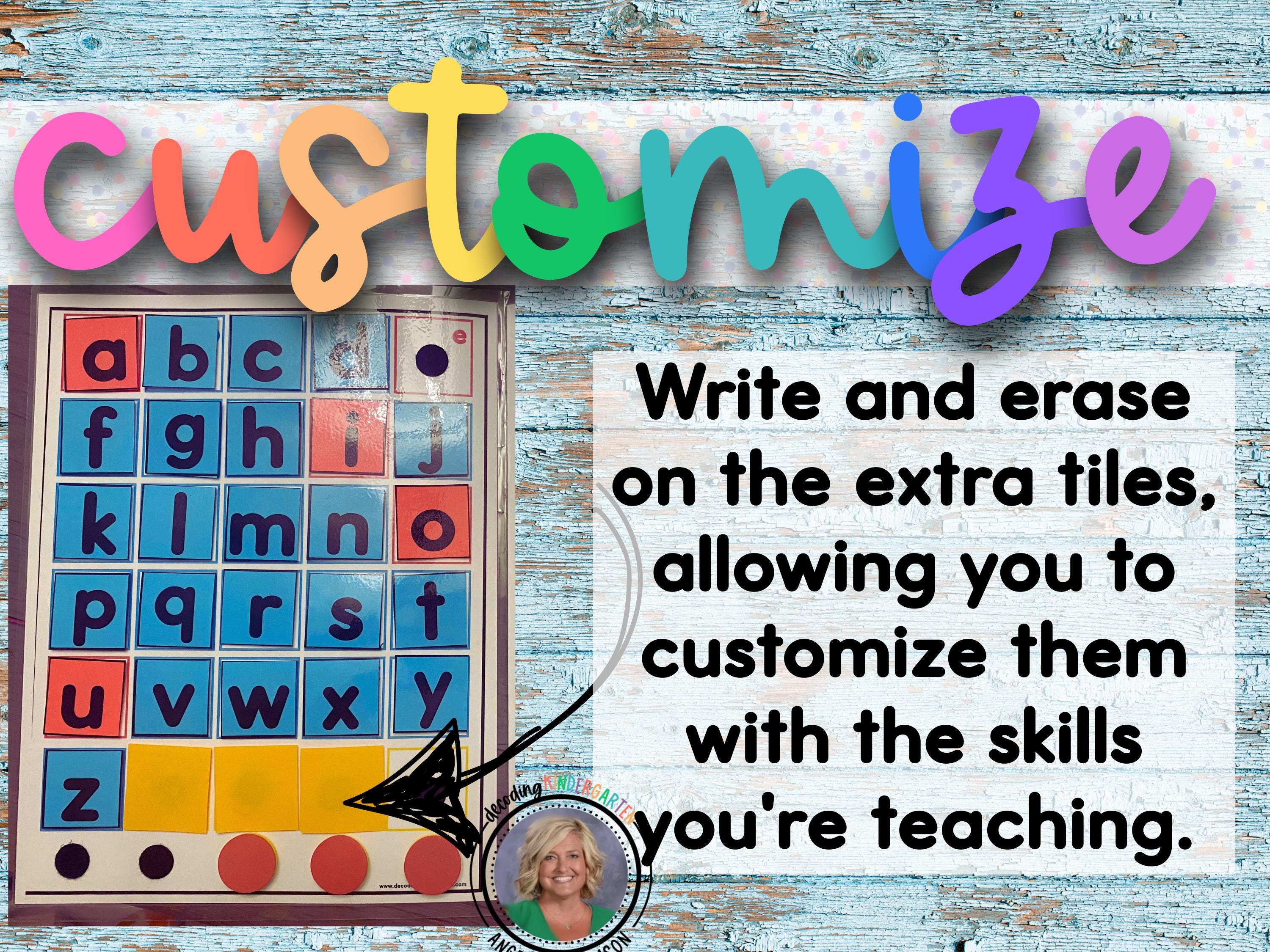 Making Words Letter Tile Boards Word Work Mat Letter Board Letter Tiles ...