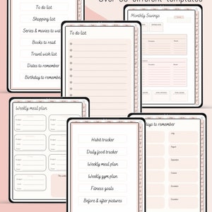 Blush Pink 2023 Dated Digital Planner: Personalised, Interactive, and ...