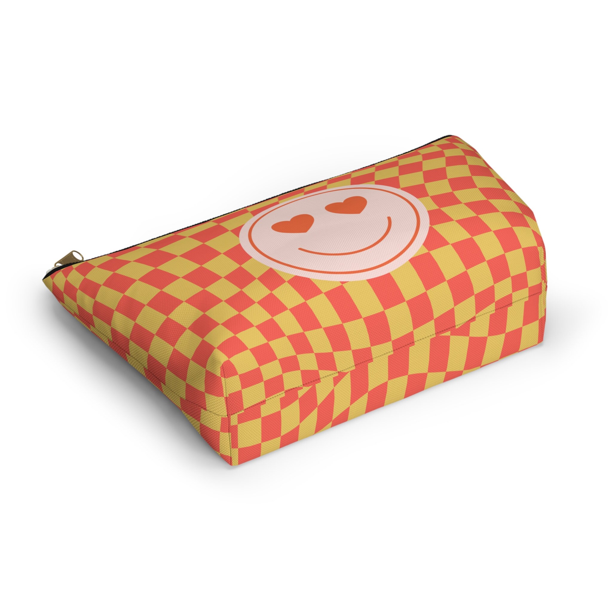 Retro Smiley Face Preppy Accessory Pouch, Makeup Pouch, Cosmetic Bag ...