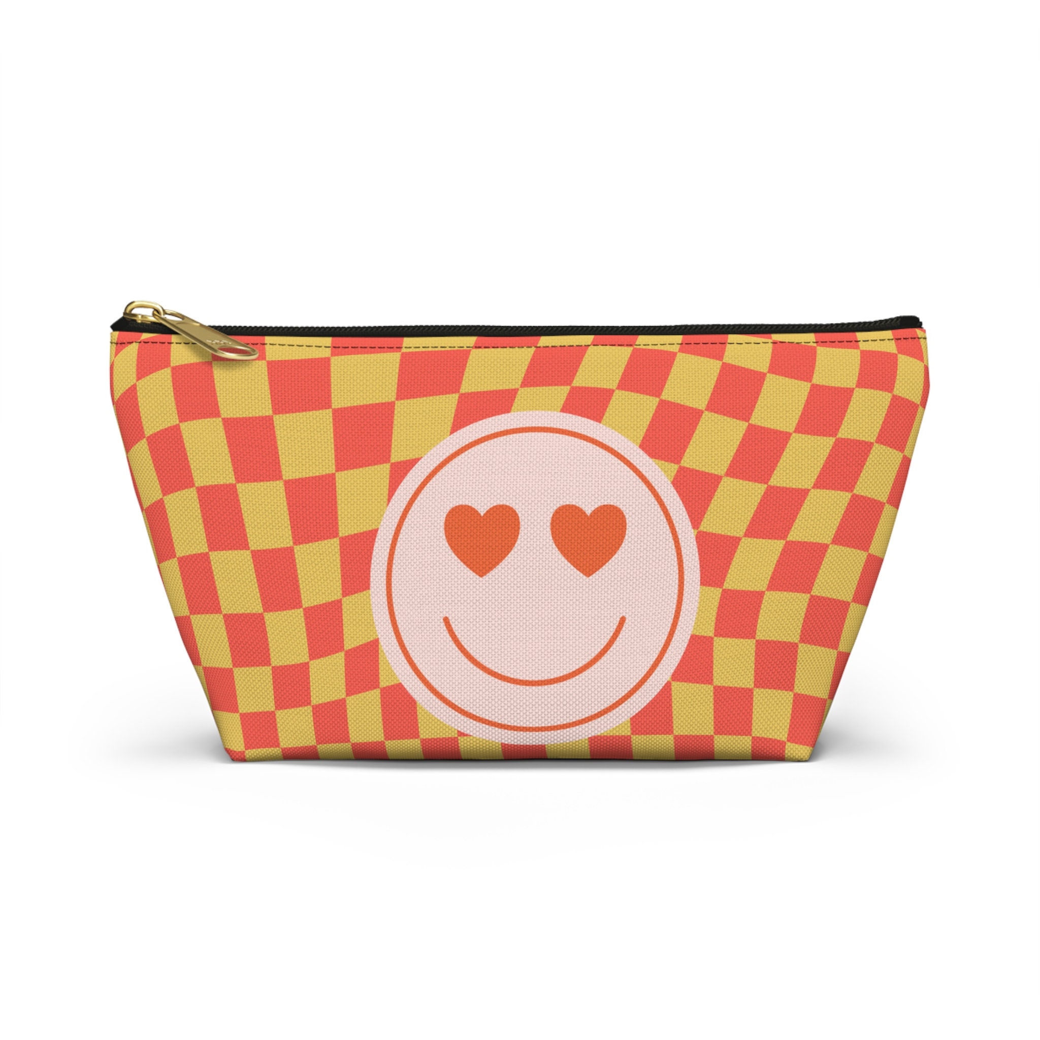 Retro Smiley Face Preppy Accessory Pouch, Makeup Pouch, Cosmetic Bag ...