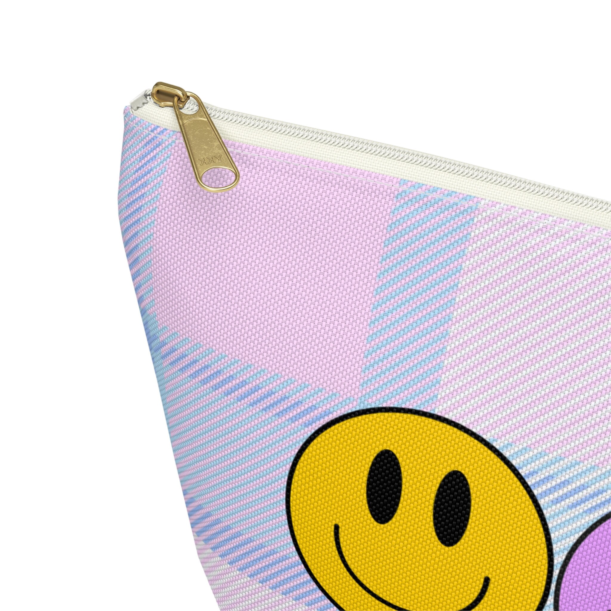 Preppy Smiley Face Accessory Pouch, Makeup Pouch, Cosmetic Bag,travel ...
