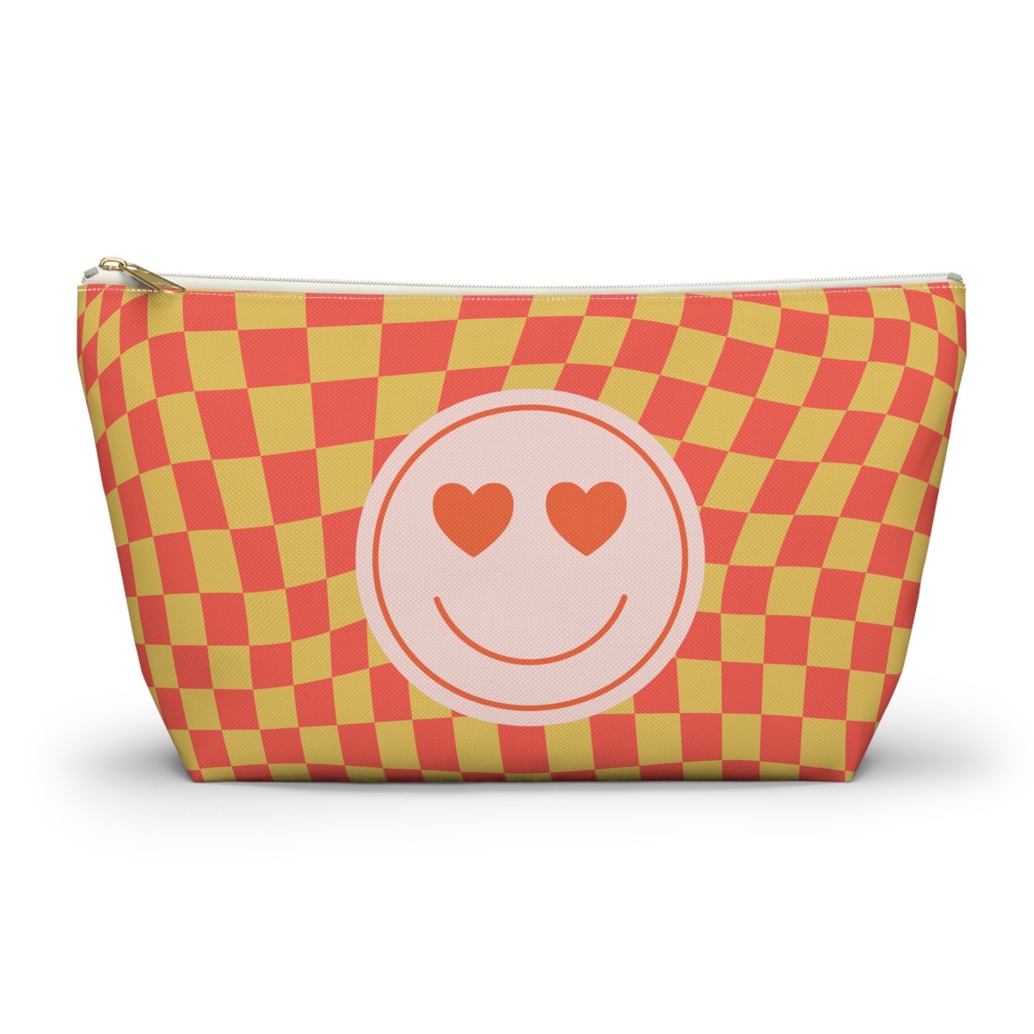 Retro Smiley Face Preppy Accessory Pouch, Makeup Pouch, Cosmetic Bag ...