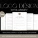Editable Logo Design Service Agreement Template, Graphic Design ...