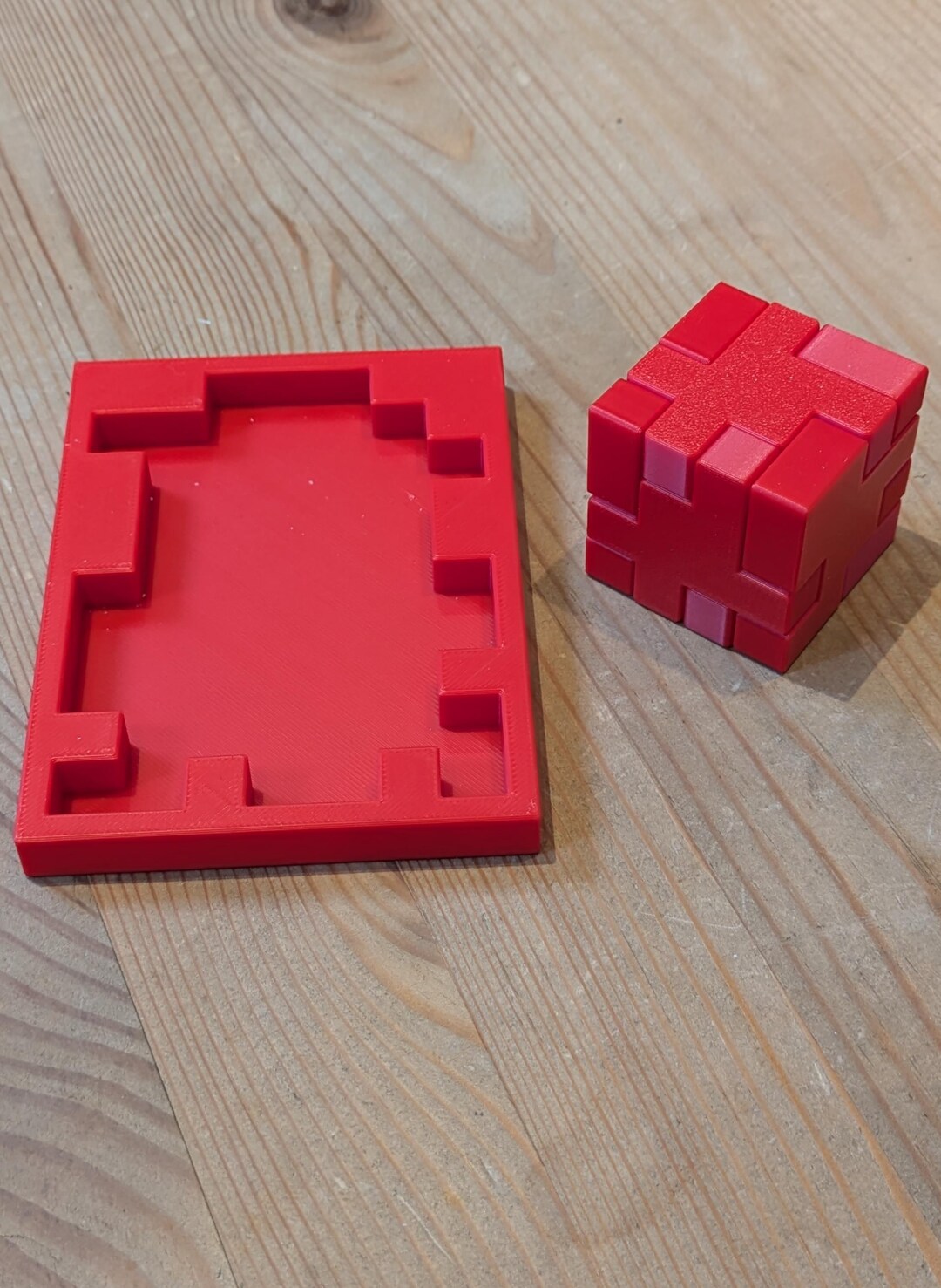 Cube Flat Puzzle 3 of 6, IQ Test, Brain Teaser - Etsy