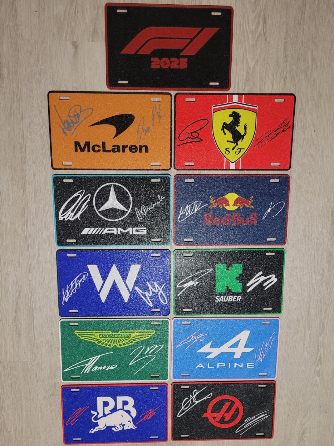 F1 Signed Plates, Ultimate Collector's Display, Formula 1, Gift ...