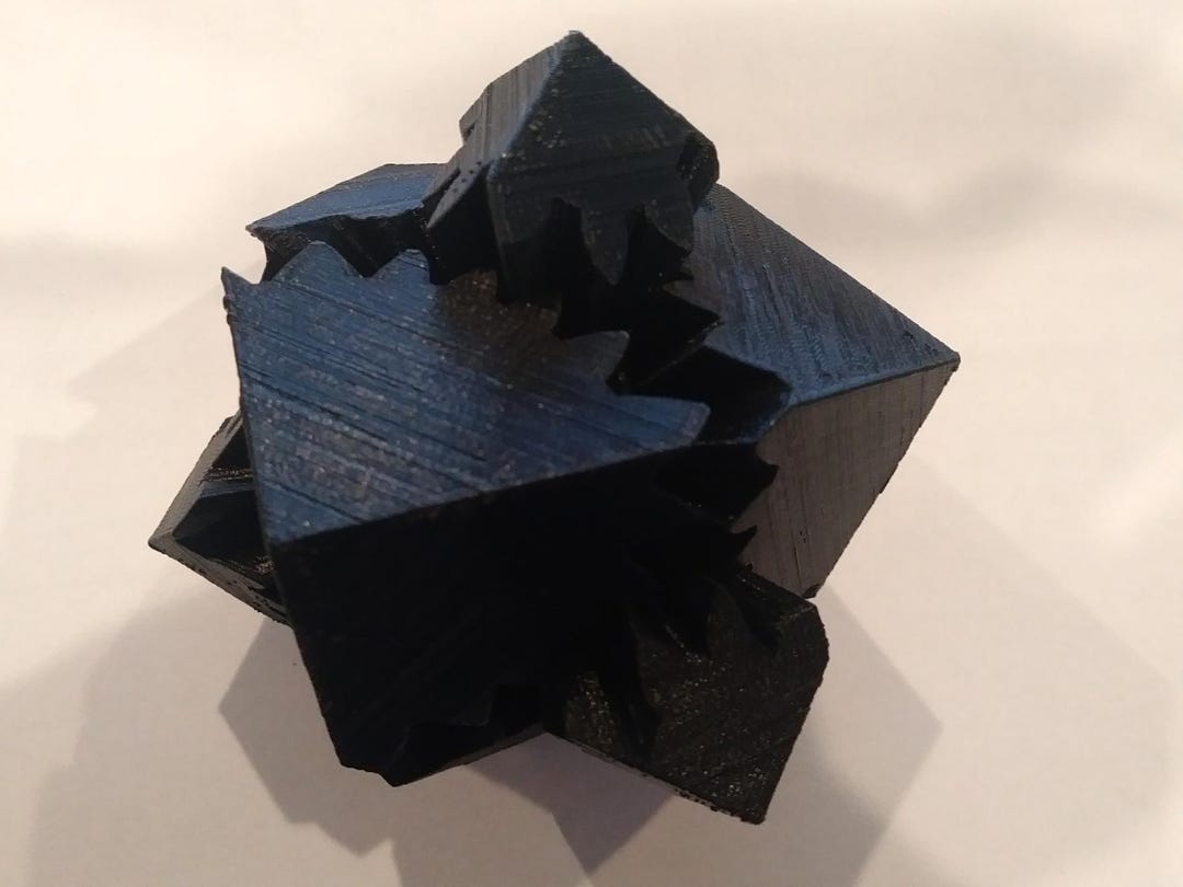 Interactive Gear Cube Fidget, 3D Printed, ADHD, Stress Relief - Etsy