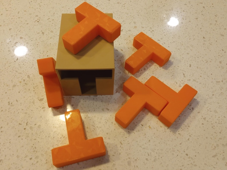 6 T Puzzle, Puzzle Box, Challenge, IQ Test, 6 T Puzzle Box - Etsy
