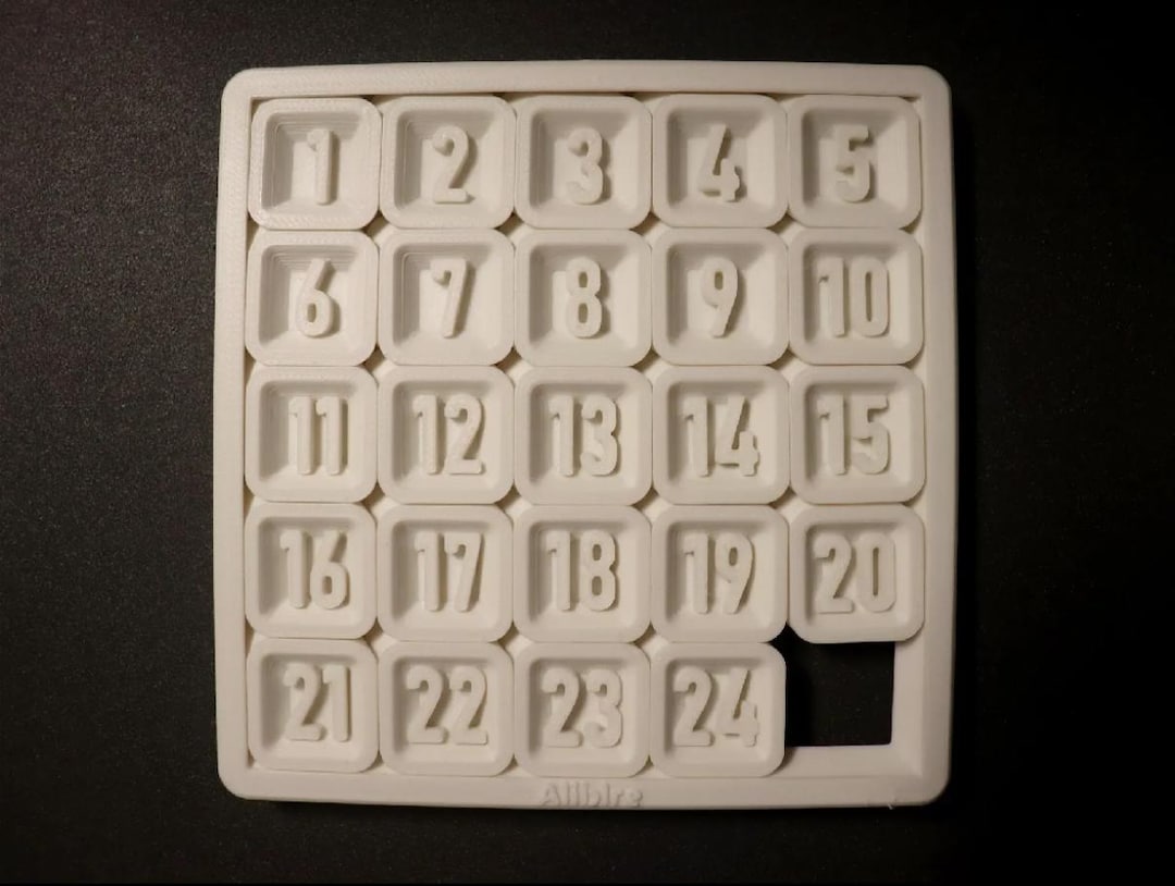 5x5 Sliding Number Puzzle, Brain Teaser, Puzzle Square - Etsy
