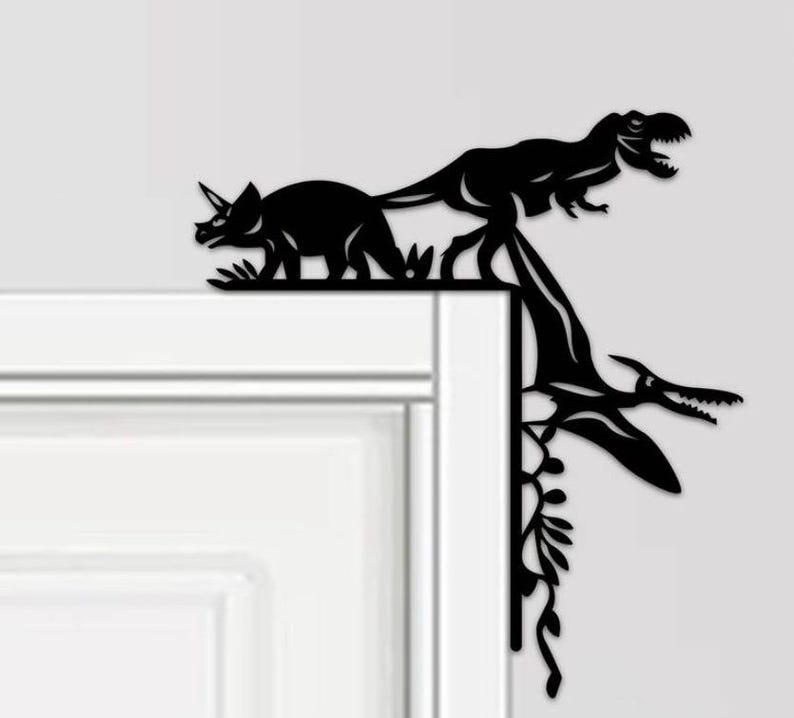 Dinosaur Door Corner Decoration, Door Decoration, - Etsy