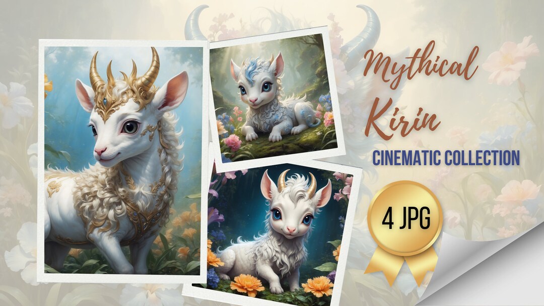 Mythical Kirin premium Collection 4xjpg, Digital Art for Wallpaper for ...