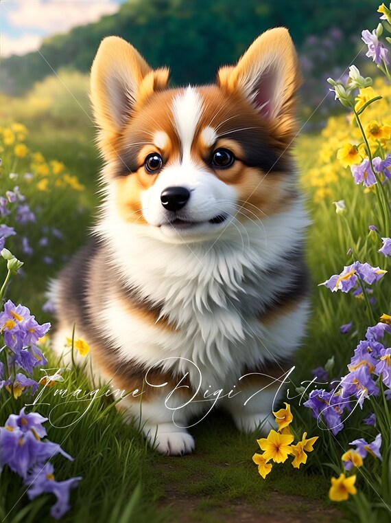 Cute Corgi Puppy Wallpaper