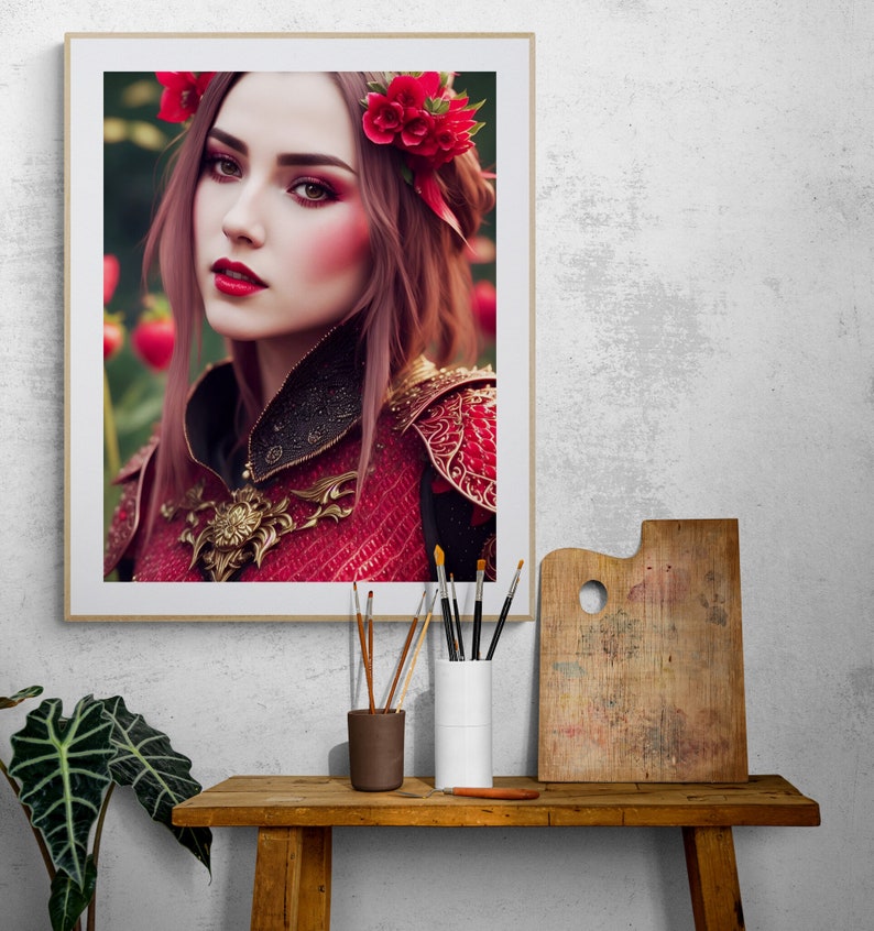 Modern Female Vampire Wearing Strawberry Outfit Digital Art - Etsy