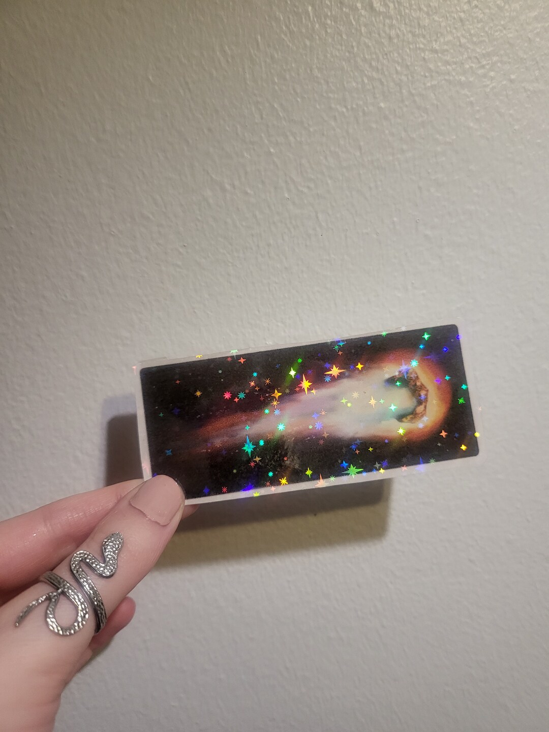 Comet Sticker Holographic Space Art Asteroid Meteorite Science ...