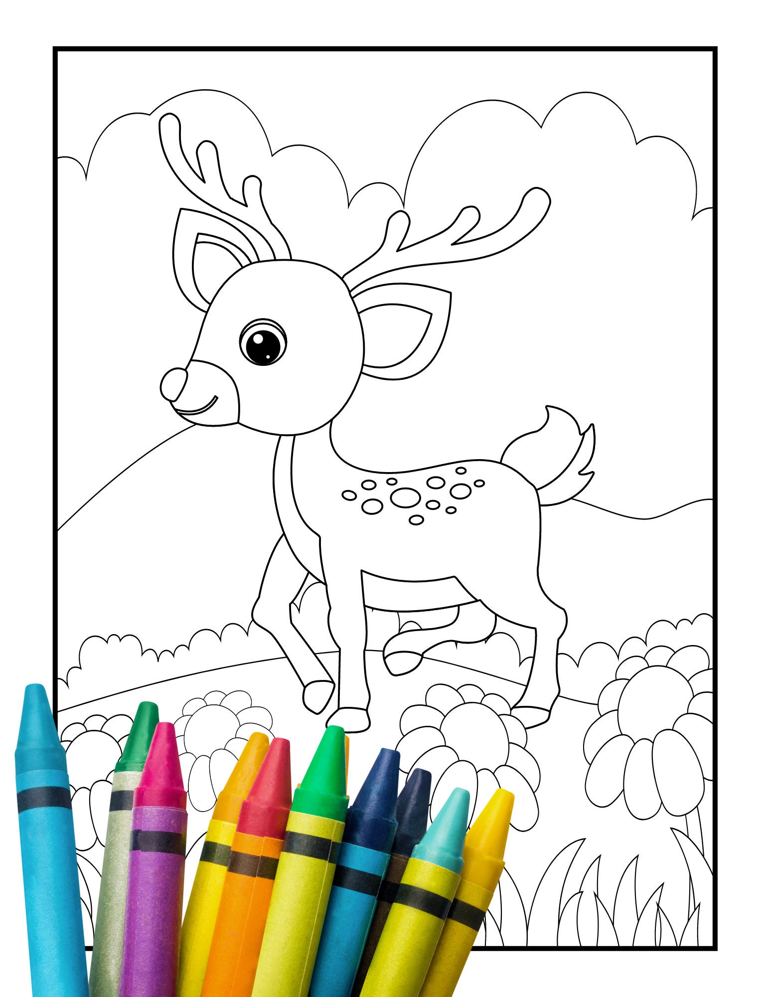 Animal Coloring Pages - Etsy