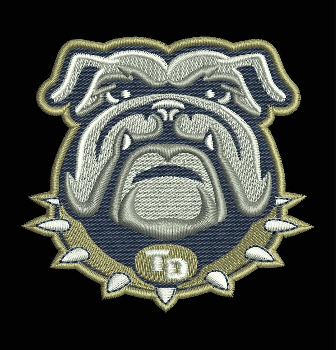 Bulldog Dst Embroidery File EMB - Etsy