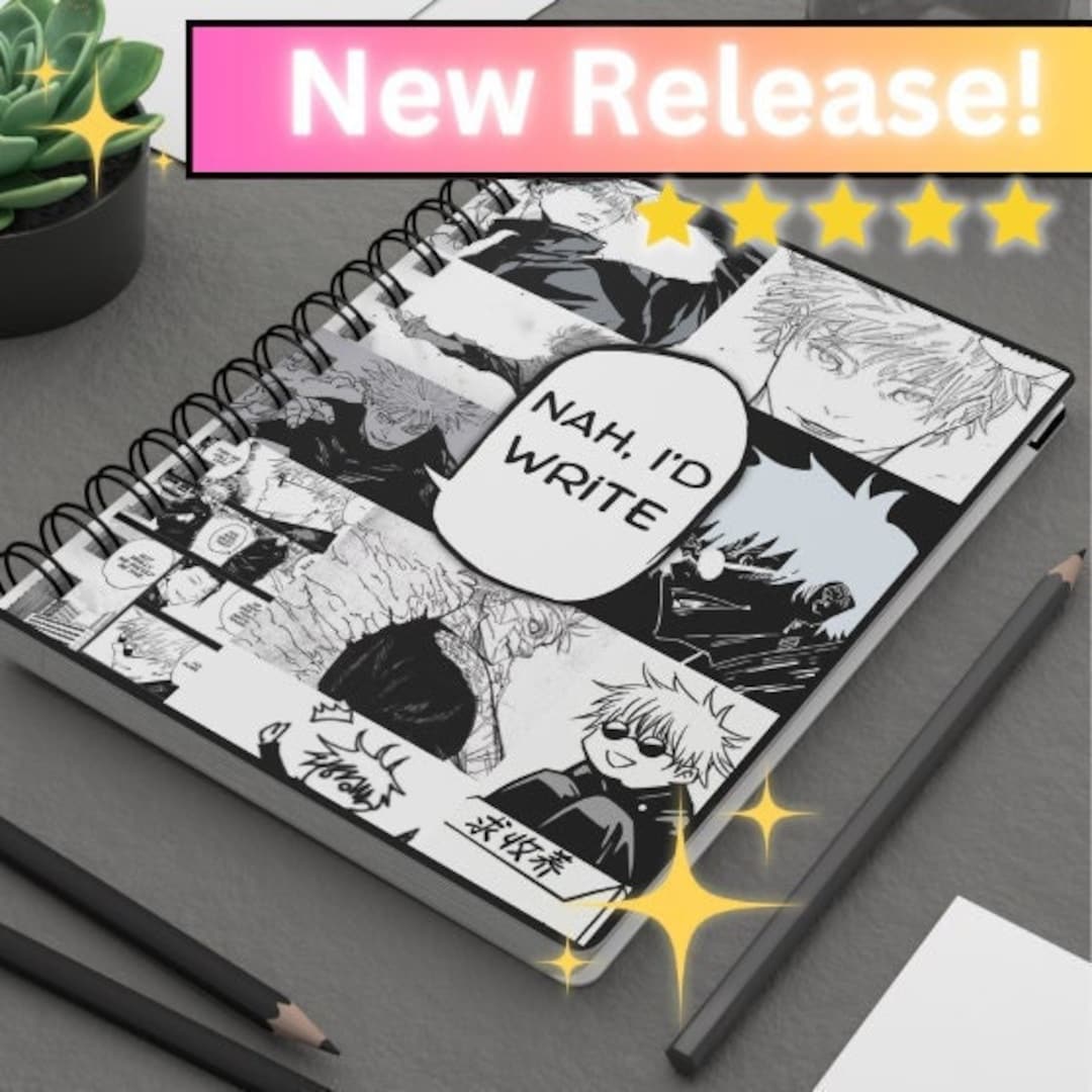 Gojo Satoru Notebook, Jjk Merch, Gojo Merch, Jujutsu Kaisen Journal 150 ...