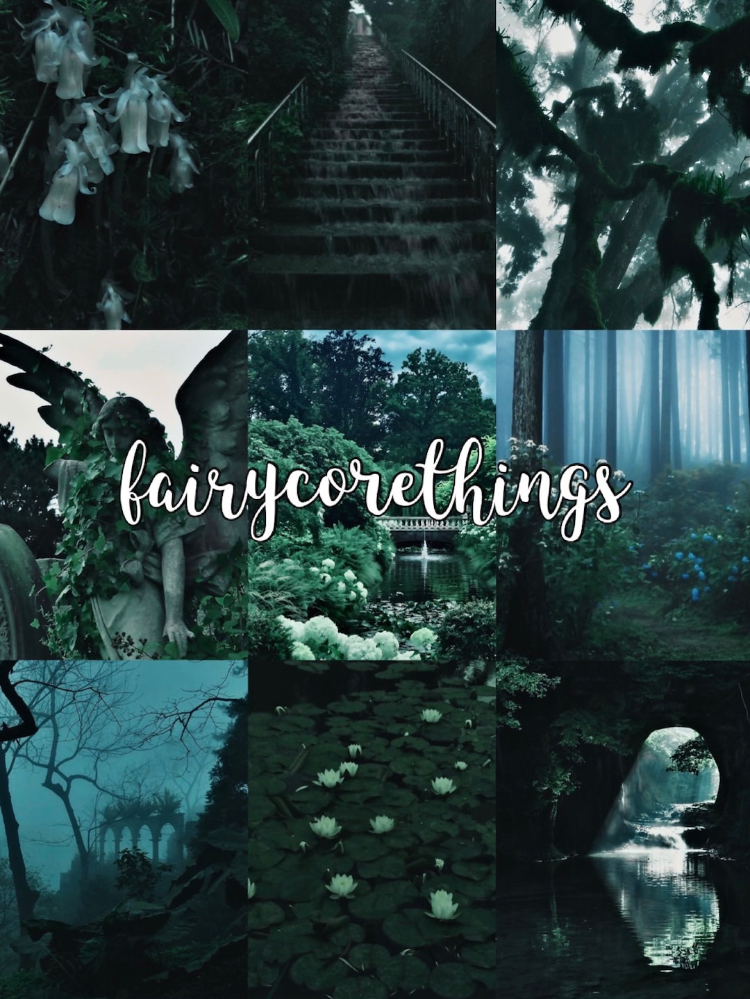 Fairycore/fairy Grunge Wall Collage Digital Photo Set - Etsy