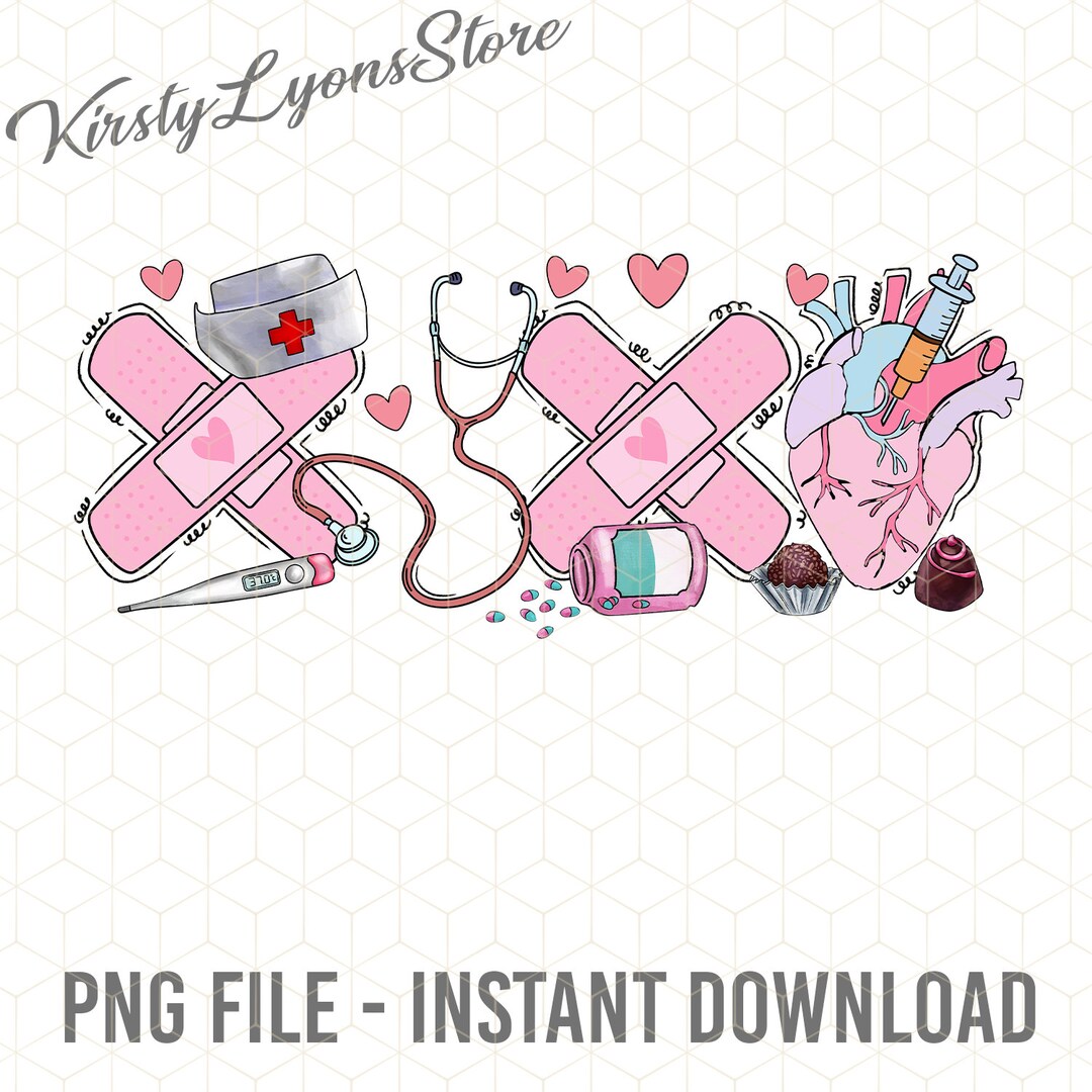 XOXO Nurse Png, XOXO Valentines Png, Valentines Nurse Png, Happy ...