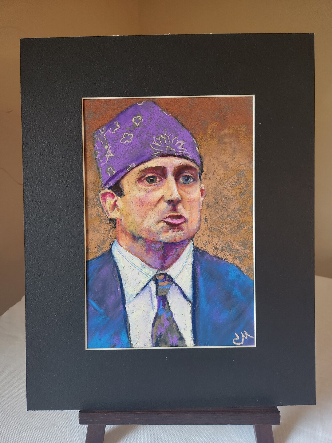Original Unframed Pastel Painting 8x10 Prison Mike Meme Art the Office ...
