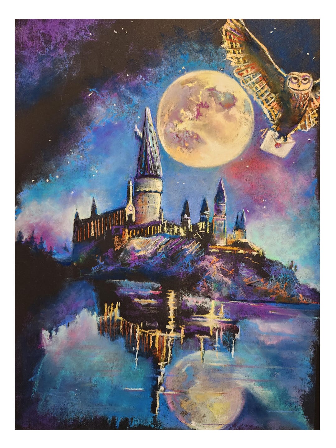 Hogwarts Invitation Custom Pastel Print | Harry Potter Fan Art ...