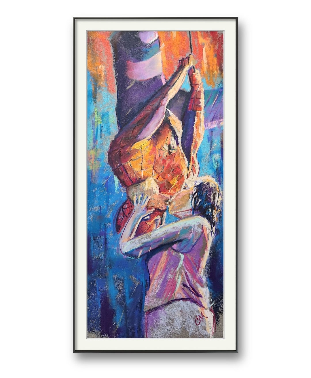 Pastel Painting Print, Spiderman Fan Art, Marvel Comics, Passionate ...