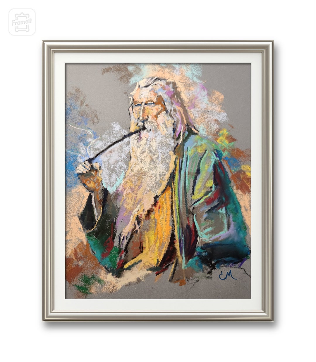 Gandalf the Colorful, Lord of the Rings Fan Art, Pastel Painting ...