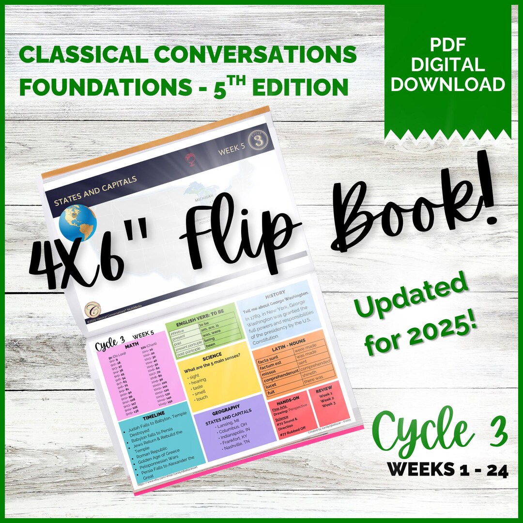 Cycle 3 Memory Work Flip Book: Classical Conversations Foundations ...