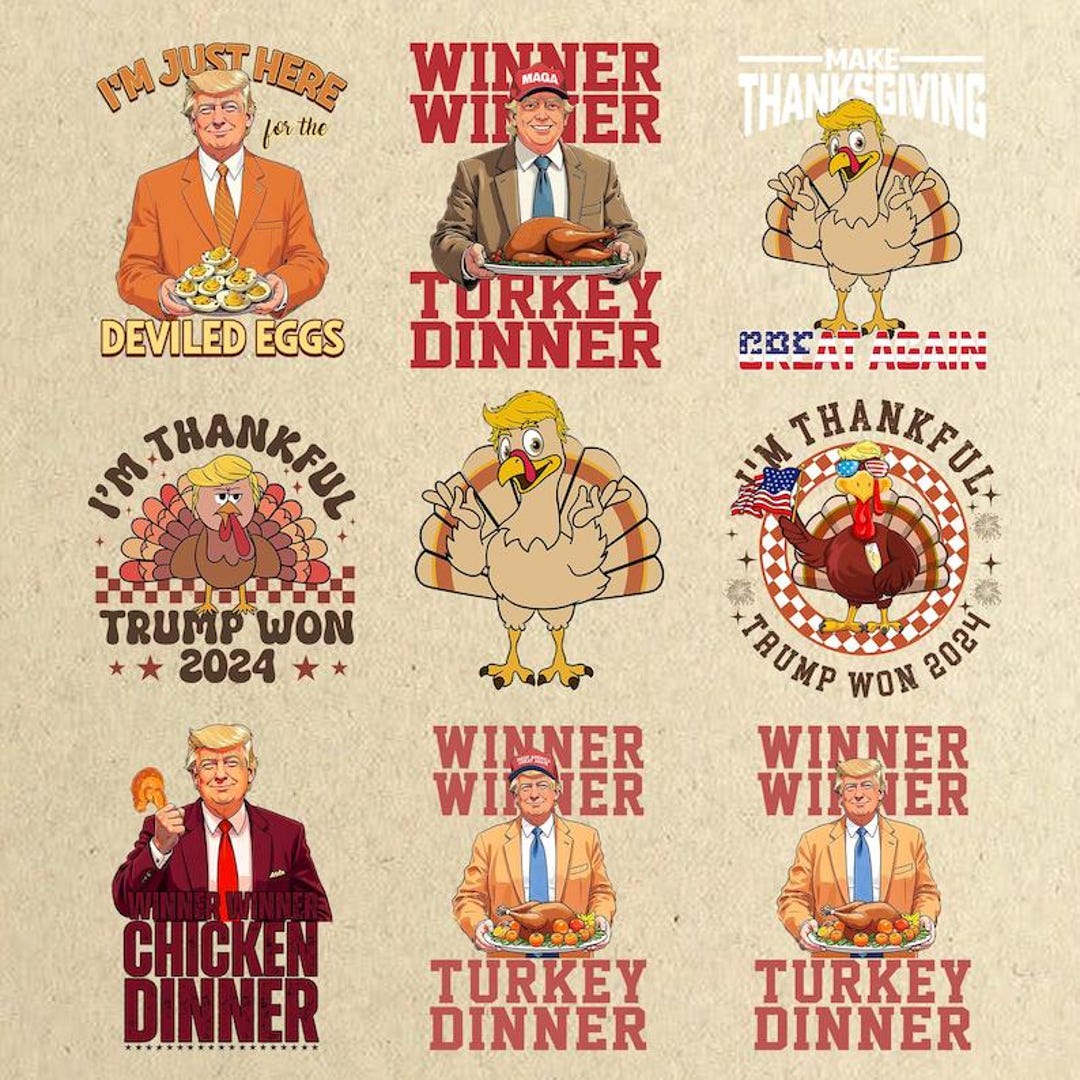 30 Winner Winner Turkey Dinner Trump Png, Funny Trump Cosplay Turkey ...