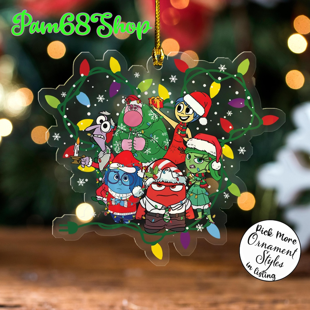 Inside Out Christmas Ornament, Custom Inside Out Family Tree Hanging ...