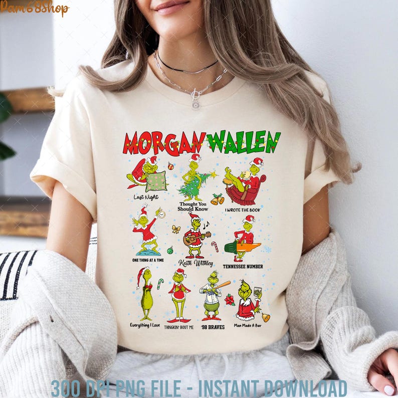 Bundle Mor.gan Wa.llen Christmas PNG, Western Christmas Png, Country ...