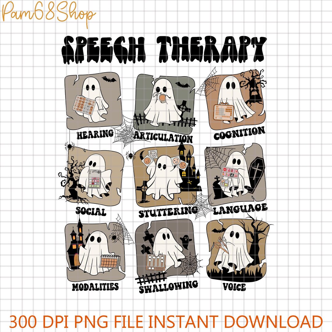 Trick or Speech Png, SLP Halloween Png, Speech Therapy Halloween Png ...