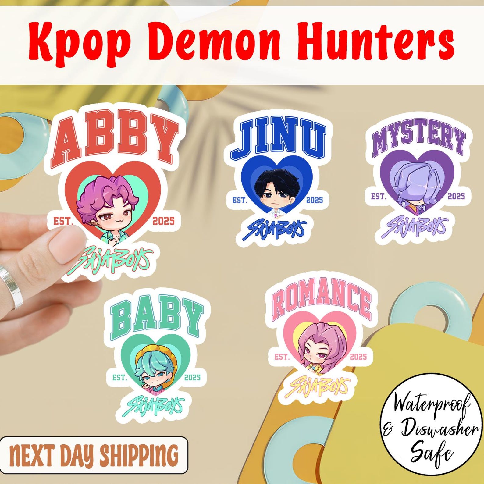 Kpop Saja Boys Sticker, Kpop Demon Hunter Stickers, Derpy Sticker, Kpop ...