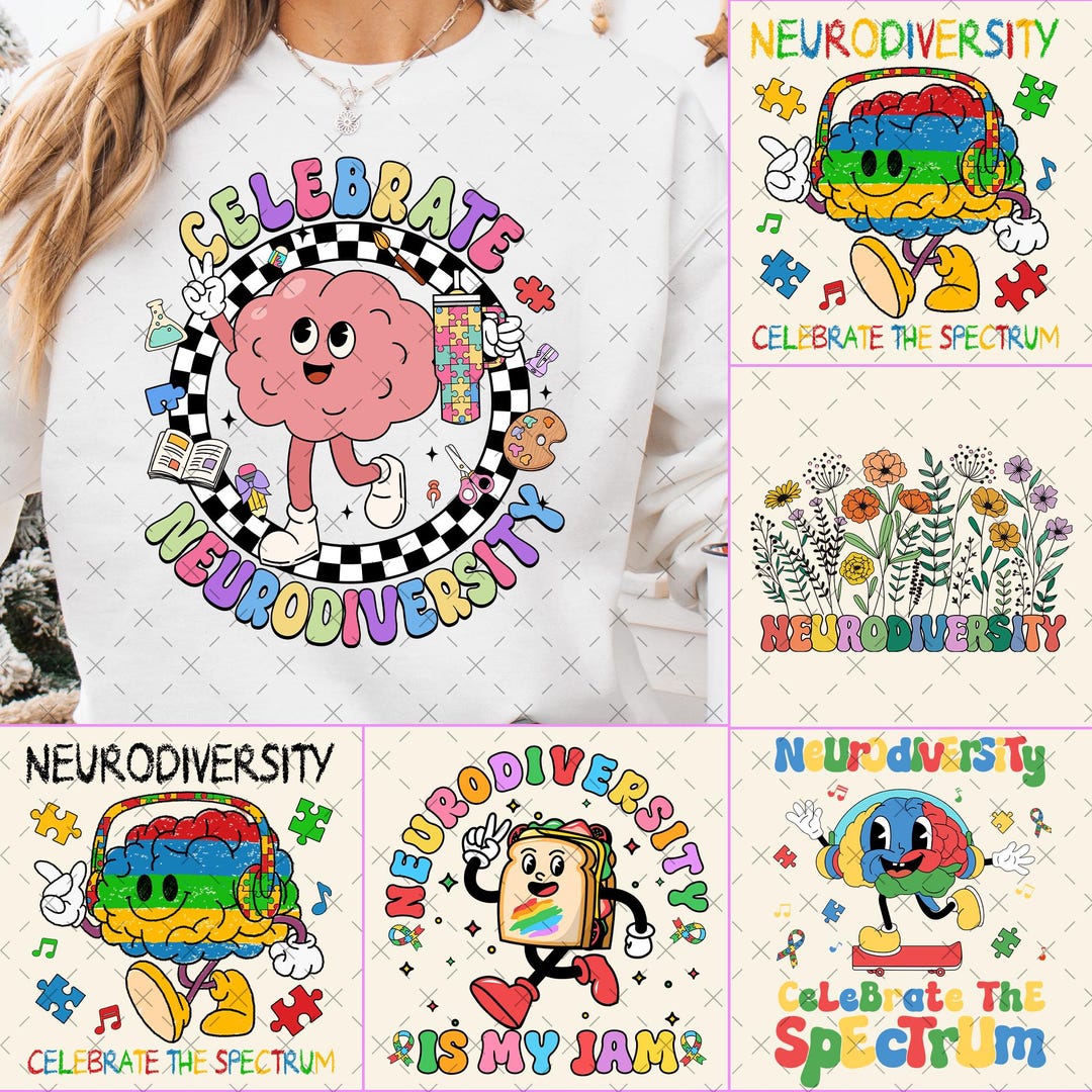10+ Neurodiversity Autism Png Bundle, Autism Png, Autism Awareness ...